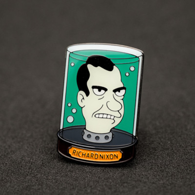 FUTURAMA TV Series Richard Nixon Head in Jar 1" Metal Pin | eBay