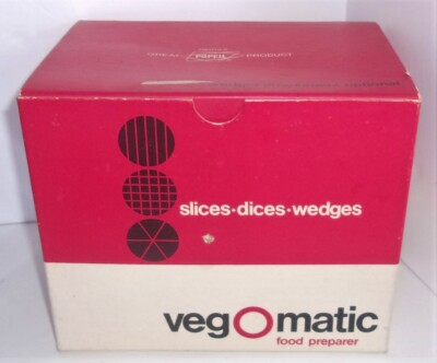 Vintage 1960’s VEG-O-MATIC FOOD PREPARER Original ***Box Only*** | eBay