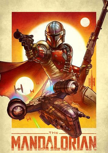 MANDALORIAN BABY YODA GROGU STAR WARS POSTER A4 A3 SIZE - BUY 2 GET ANY ...