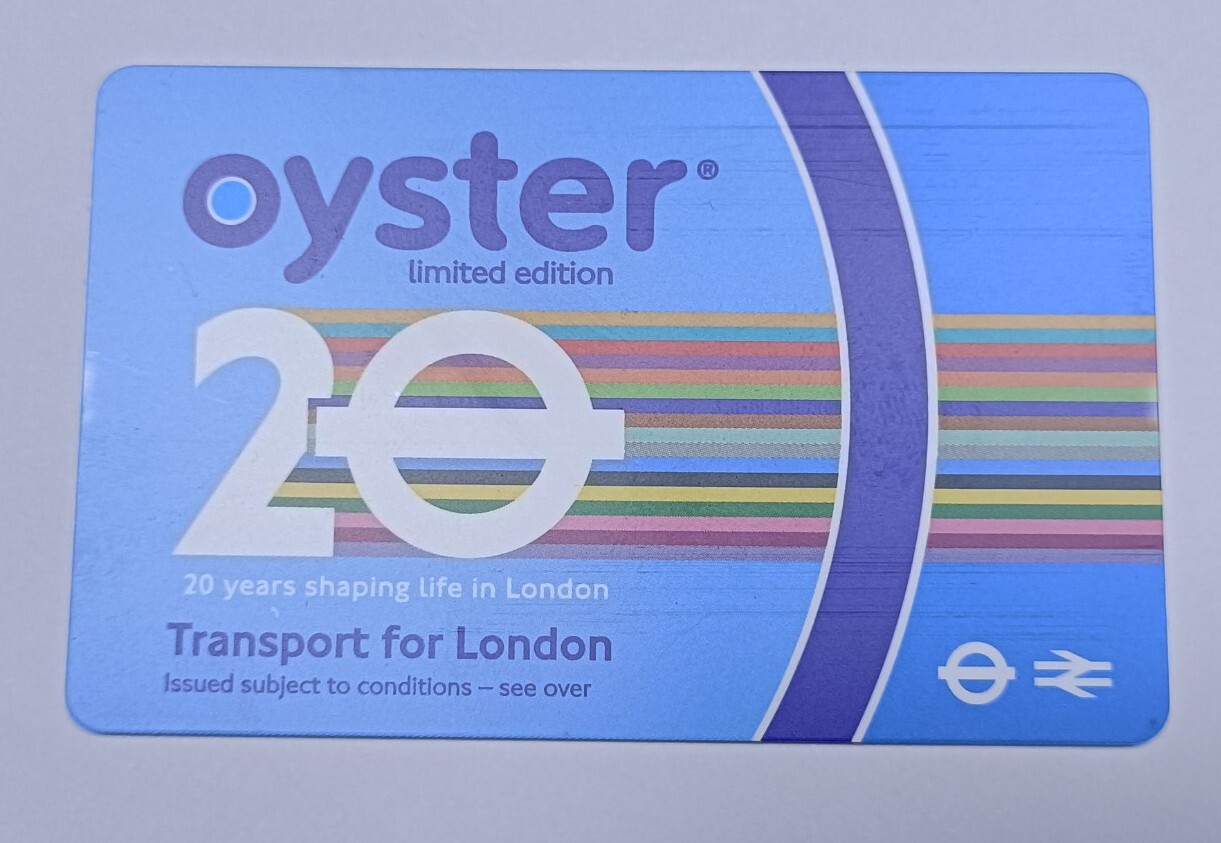 TFL Limited Edition 20 Years Of The Oyster Card 20th Anniversary- With ...