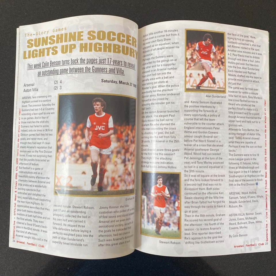 ARSENAL Football Programmes YOU CHOOSE 1993 96 97 98 99 2000 01 02 05 ...