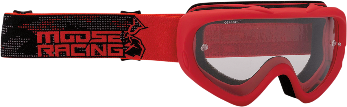 Moose Racing S21 Youth Qualifier Agroid Goggles Red 2601-2661 | eBay
