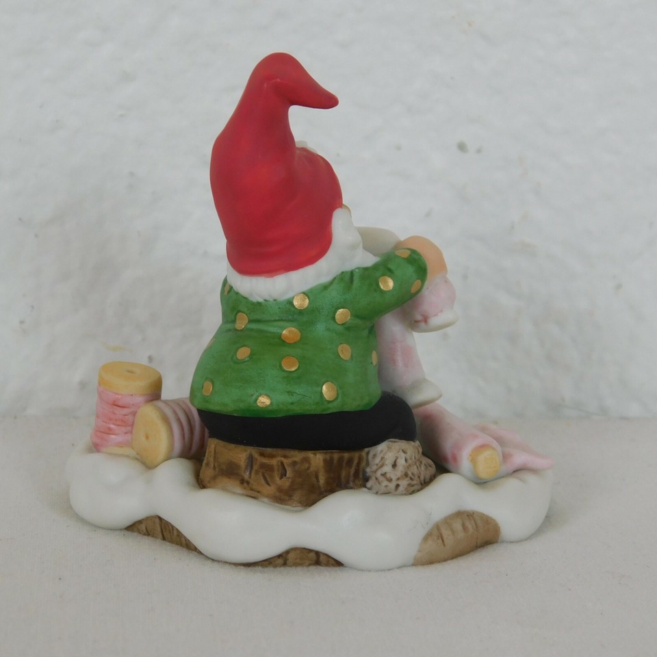 Fitz Floyd Holiday Hamlet Dollmaker Enchanted Forest Sewing Dress Dolls ...