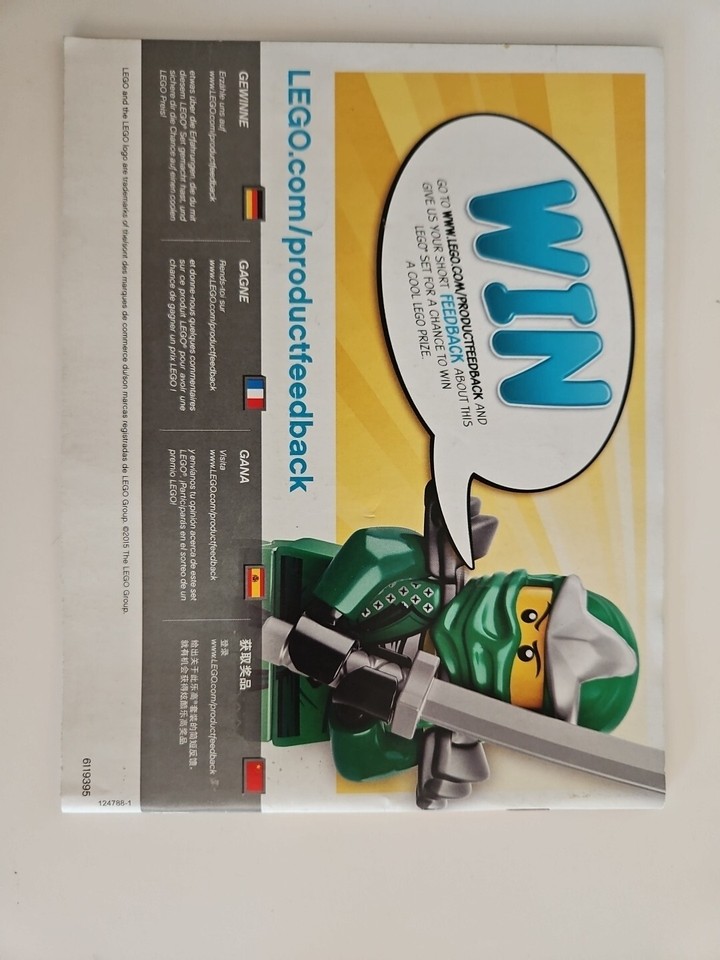 Lego Ninjago 70746 Condrai Copter Attack Instruction Manual Booklet ...