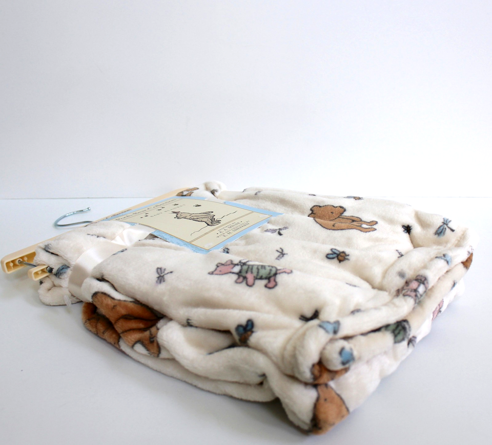 Pooh Bear Collection Winnie the Pooh & Piglet Lovey Plush Baby Blanket ...