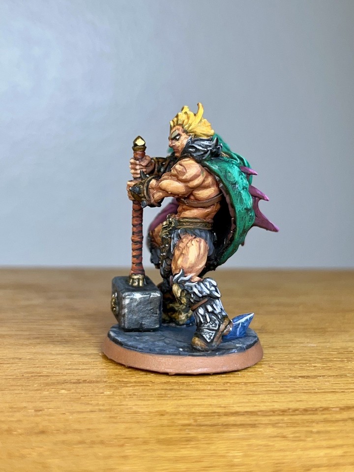 Painted Human Barbarian , Pro Painted Miniature, D&D Miniature ...