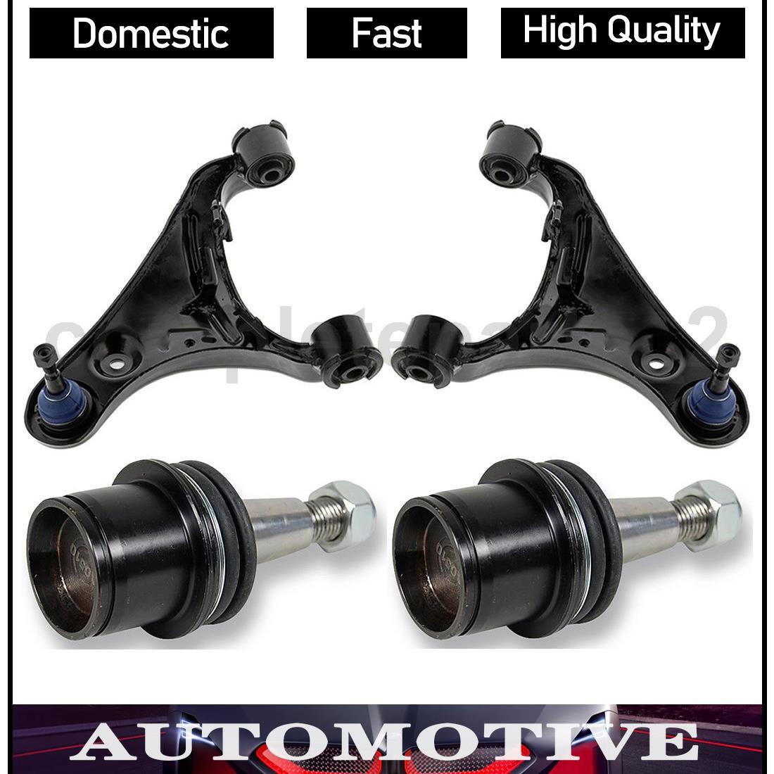 4PCS Front Upper Control Arms Lower Ball Joints Fits 2010 2011 Land ...