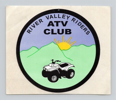 River Valley Riders ATV Club Maine Sticker Decal Off Road All Terrain ...