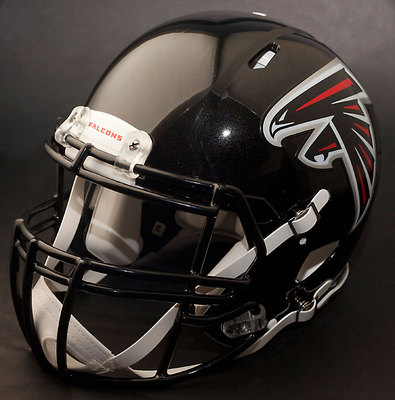 *CUSTOM* ATLANTA FALCONS NFL Riddell Full Size SPEED Football Helmet | eBay