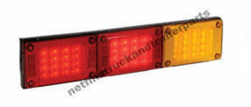 LED Lighting - LED Jumbo Triple Combination Lamp (Amber/Red/Red) Truck ...