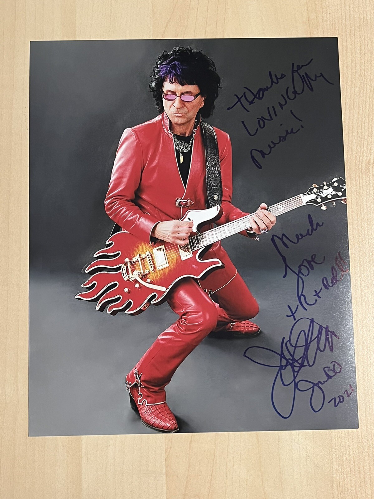 JIM PETERIK HAND SIGNED 8x10 PHOTO AUTOGRAPHED SURVIVOR BAND GUITARIST ...