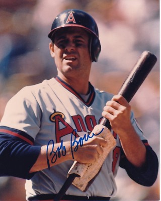 CALIFORNIA ANGELS BOB BOONE SIGNED 8 X 10 PHOTO w COA | eBay