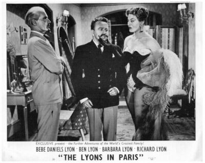 The Lyons in Paris Abroad original British Lobby Card Bebe Daniels ...