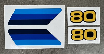 Suzuki RM80 1982 Frame Cover Decal Set / Sticker Kit / Graphics Kit ...