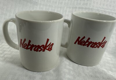 2 Nebraska Classic White Coffee Mugs Cups Coloroll England | eBay