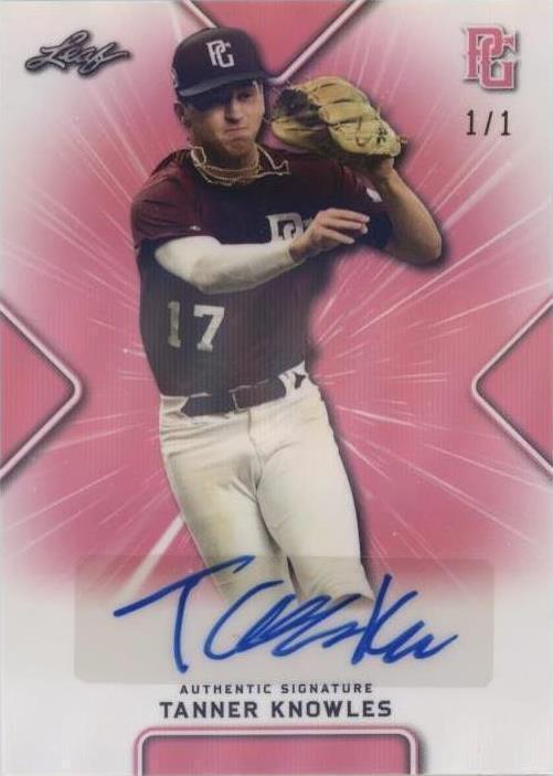 2021 Leaf Perfect Game National Showcase - Autographs Tanner Knowles # ...