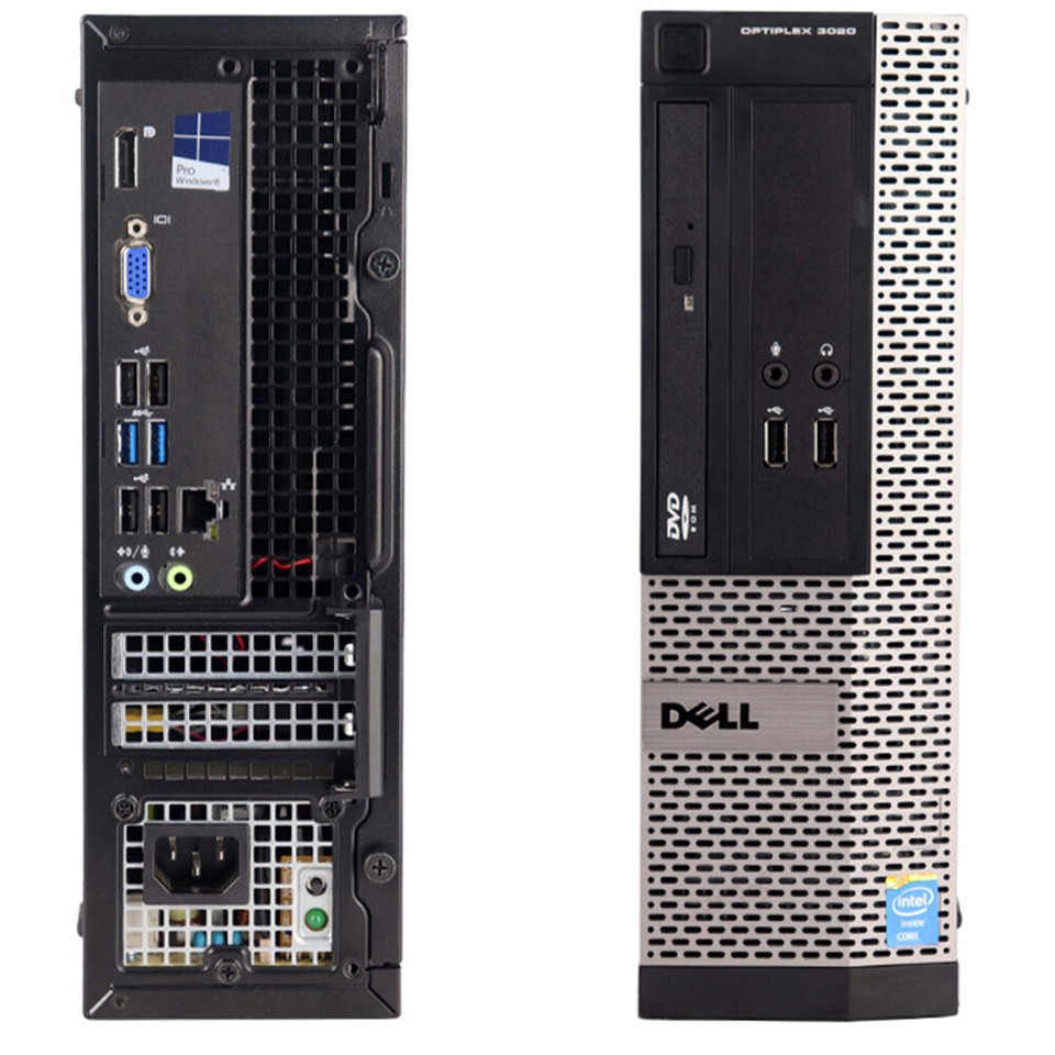 Dell Desktop Computer i3 16GB 2TB HD 512GB SSD Dual 22" Windows 10 Pro ...