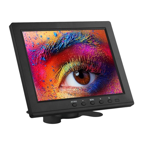 8 Inch HDMI Security Monitor 1024x768 HD Color Screen Support HDMI VGA ...