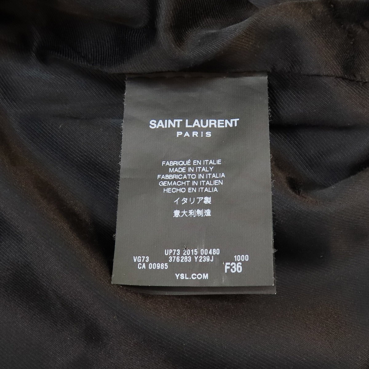 SAINT LAURENT Teddy Bomber Jacket Wool Leather Black | eBay SAINT LAURENT Teddy Bomber Jacket Wool Leather Black | eBay