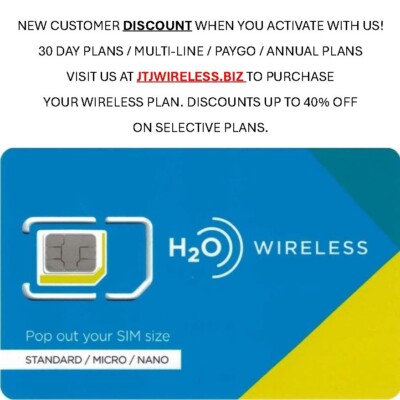 H20 Wireless 4G & 5G SIM Card | eBay