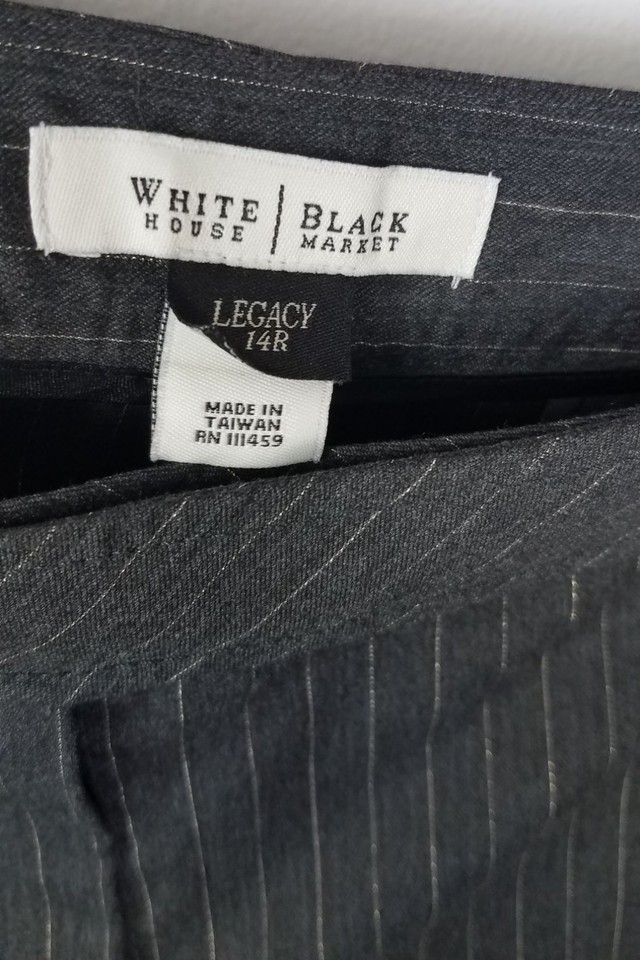 White House Black Market Women's Sz. 14R Grey/Silver Legacy Flare ...