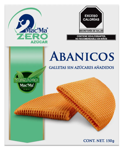 MacMa Abanico wafer cookies 0 ZUGAR and VEGAN imported form Mexico 150 ...