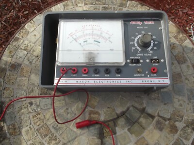 VINTAGE MAXON ELECTRONICS MODEL 200 UTILITY TESTER, METER, BRONX, N.Y ...