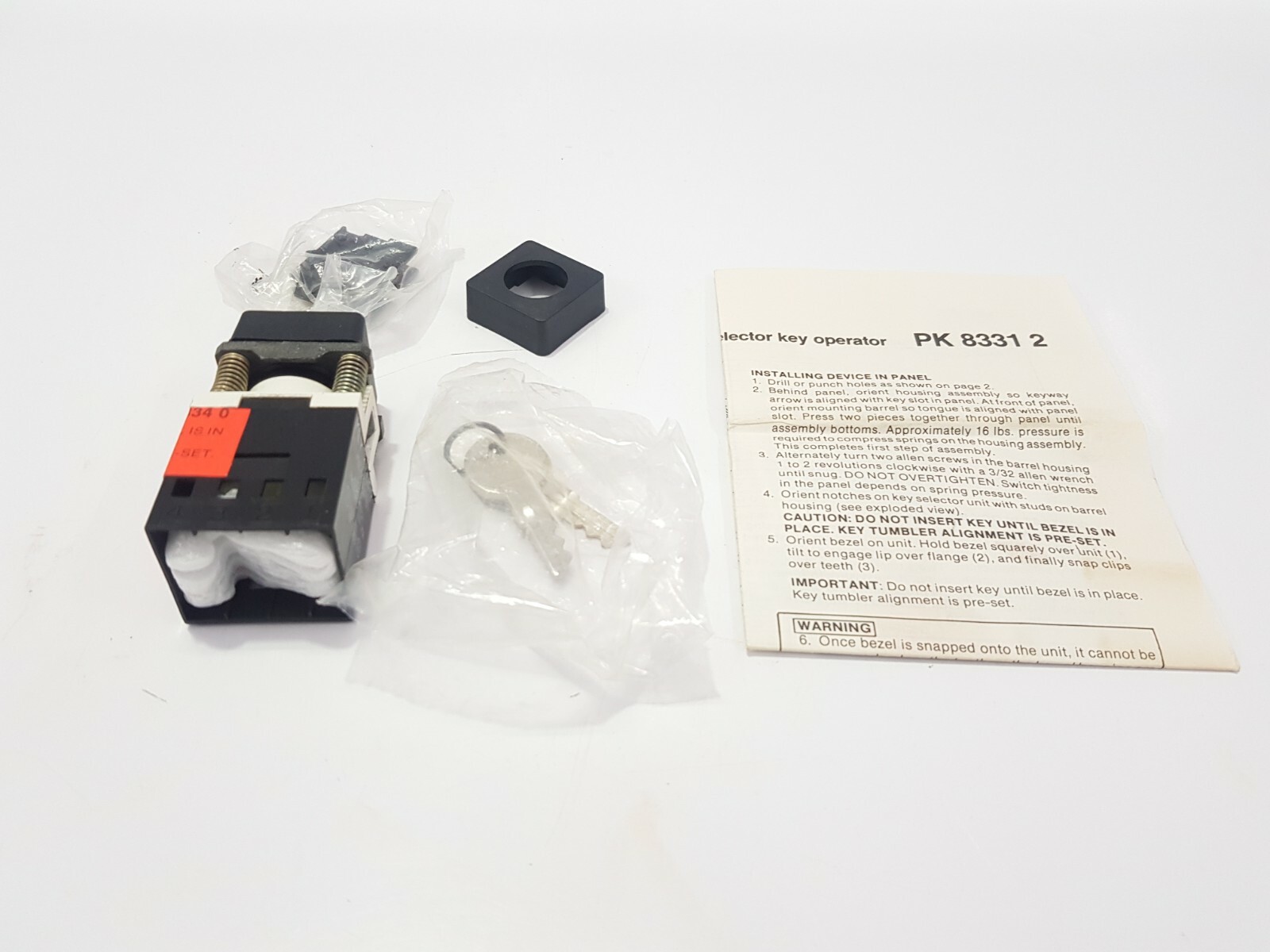 MICRO SWITCH PW2KD2M1 SELECTOR KEY OPERATOR PW2K PK83340 | eBay
