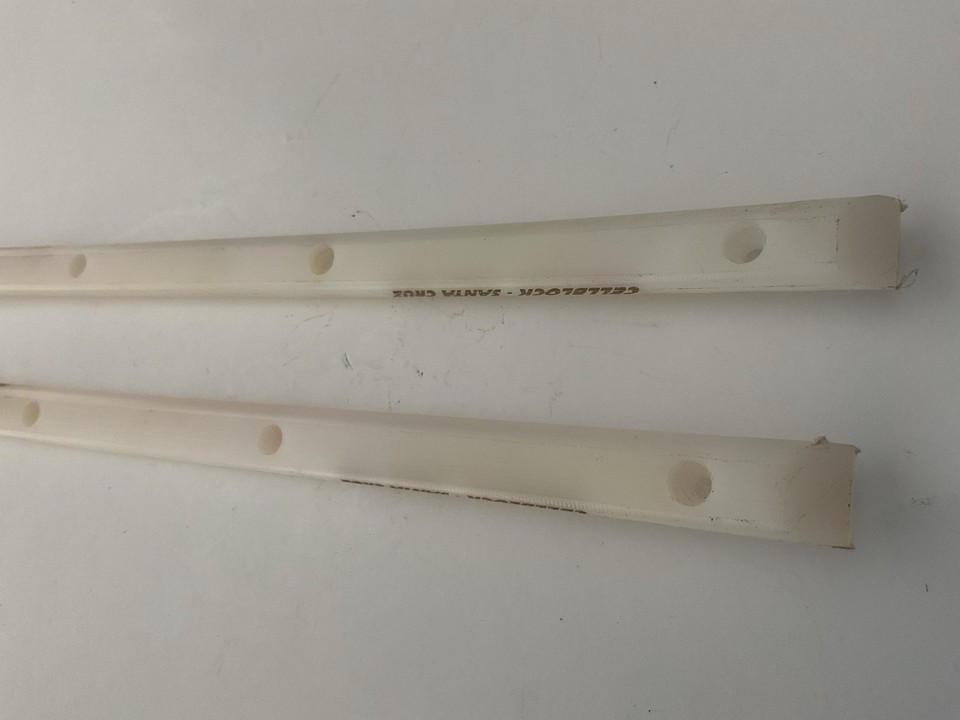 Santa Cruz Cellblock Skateboard Rails WHITE Vintage 80’s NOS NEW 14.5 ...
