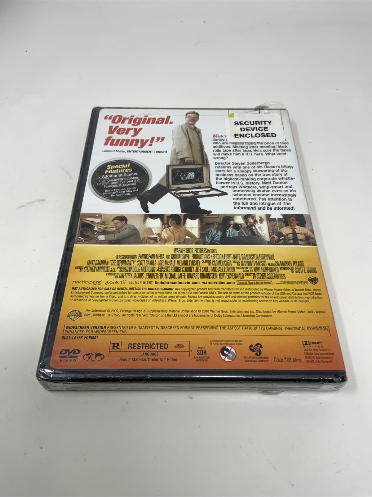 The Informant (DVD, 2010) 883929022342| eBay