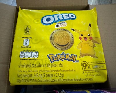 OREO Pokémon Pikachu Limited Edition Cookies Flavour Free Card Asia ...