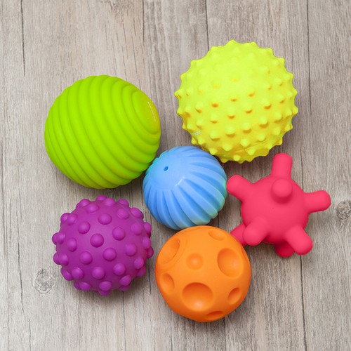 6Pcs Finger Trainer Soft Portable Kids Hand Grip Ball Training Toy for ...