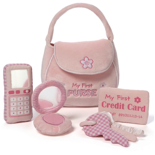 Baby Play Soft Collection My First Purse 5-Piece Plush Playset with ...