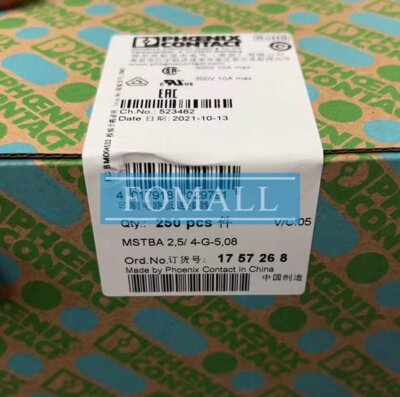 250Pcs/Box For PHOENIX CONTACT connector MSTBA 2.5/ 4-G-5.08 1757268 | eBay