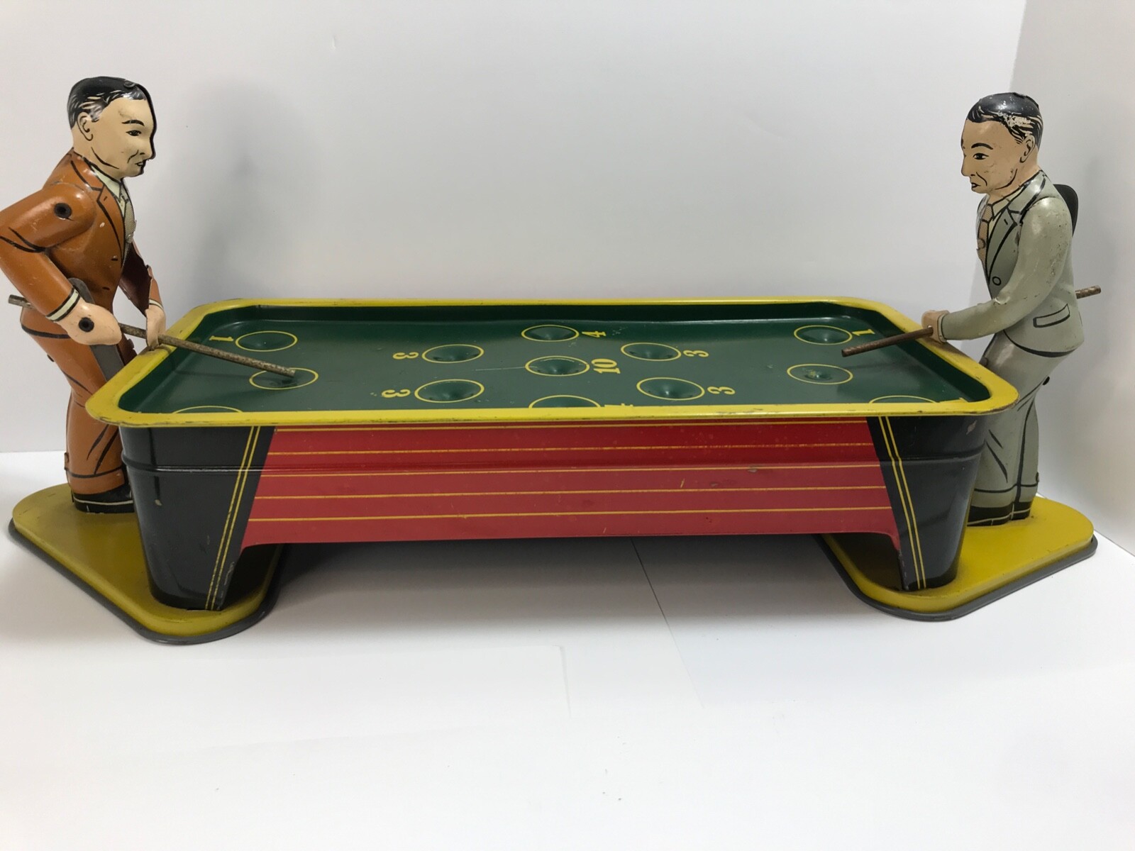Ranger Steel Products 1930's Wind-Up Billiard Table with (2) Pool ...