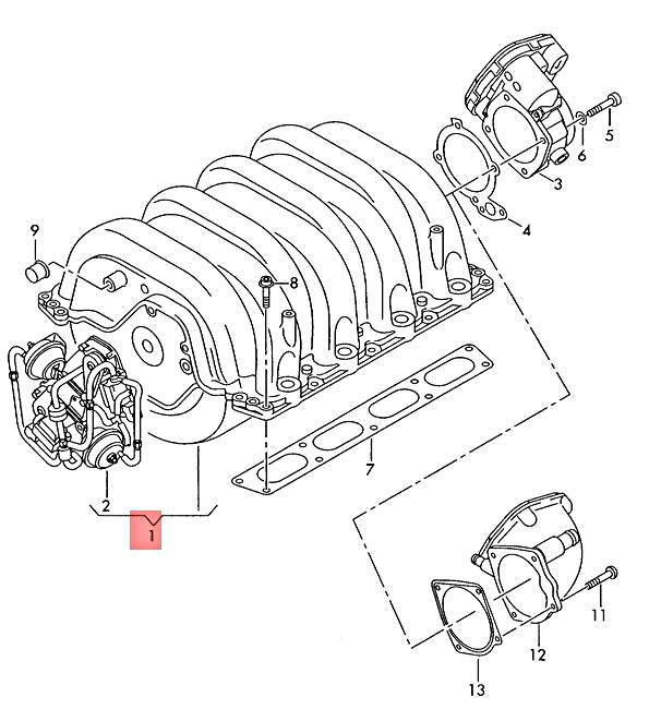 2004 Audi S4 Intake Manifold Diagram