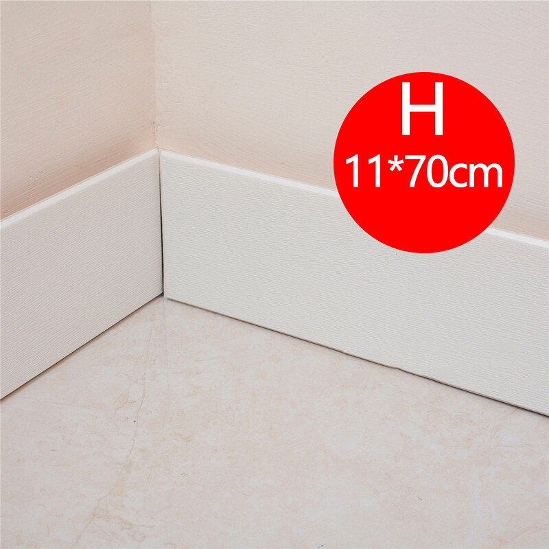 3D Self-adhesive Wall Skirting Line Mural Border Waterproof Sticker ...