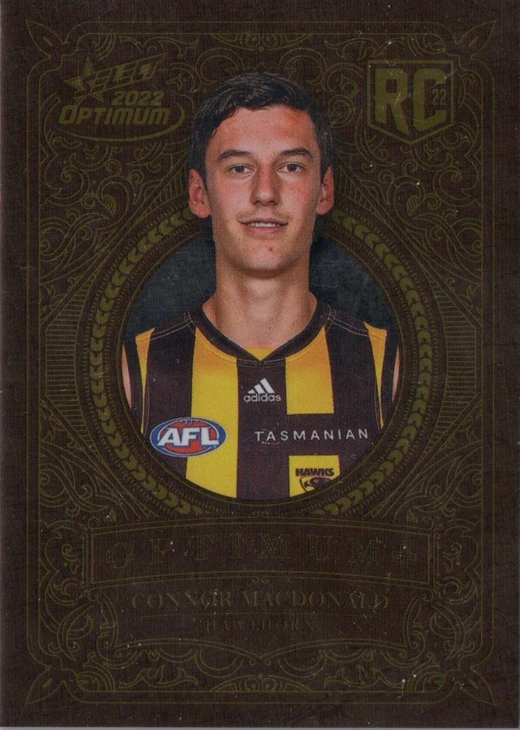 2022 AFL SELECT OPTIMUM PLUS CONNOR MACDONALD RC HAWTHORN HAWKS 105/450 ...