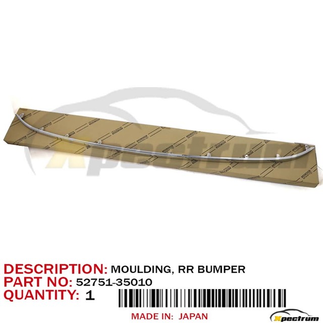 10-17 TOYOTA 4RUNNER FACTORY OEM 52751-35010 REAR BUMPER CENTER MOLDING ...