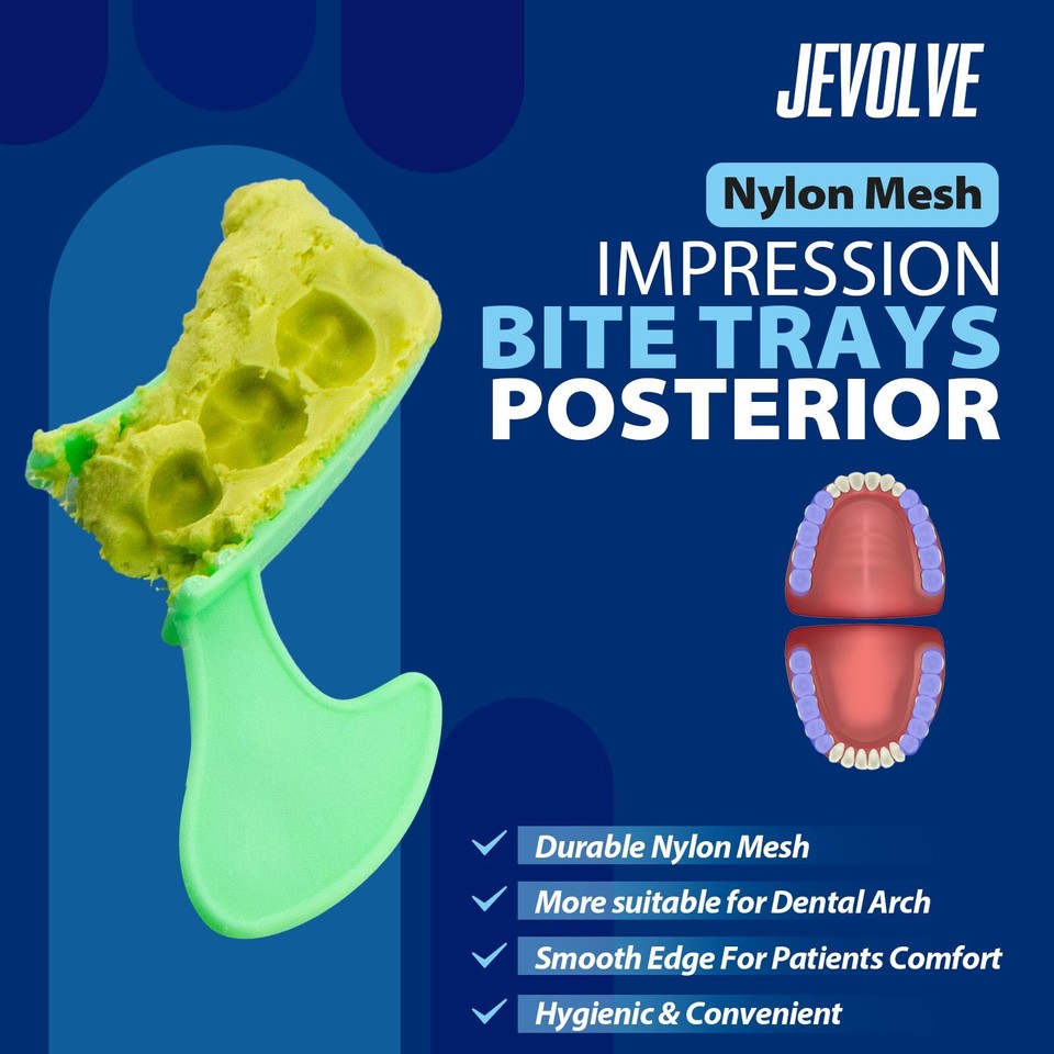 Disposable Dental Impression Triple Trays Registration Bite Trays Multi ...