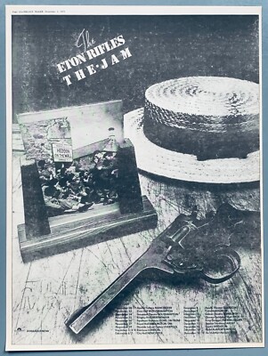 THE JAM 1979 original POSTER ADVERT THE ETON RIFLES Paul Weller | eBay