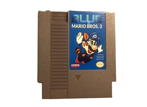 Blue Mario Bros. NES 8-Bit Game Cartridge 72 Pins USA NTSC & EU PAL ...