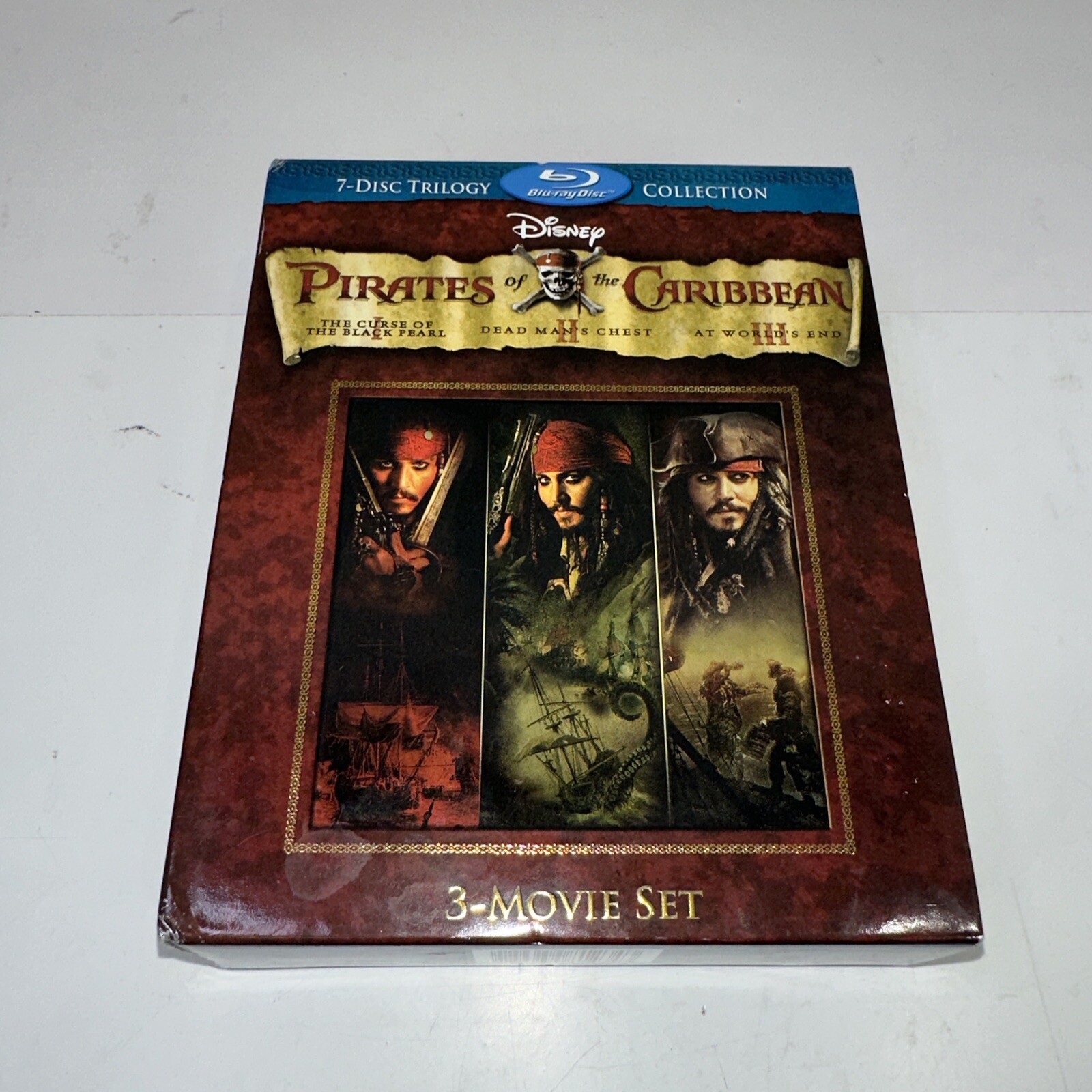 Pirates of the Caribbean Trilogy (Blu-ray Disc, 2011, 7-Disc Set) for ...