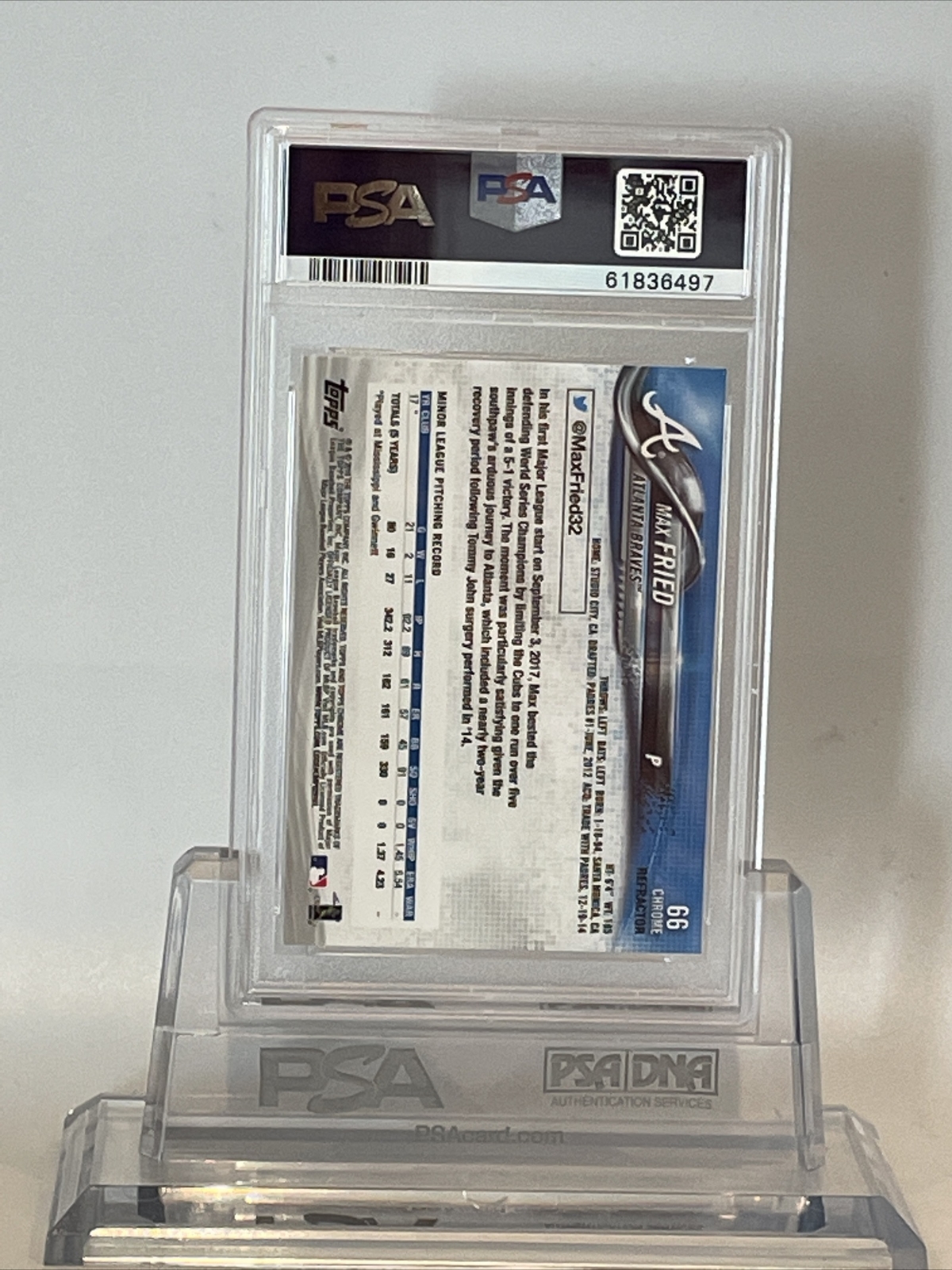 2018 Topps Chrome - Refractor #66 Max Fried (RC) for sale online | eBay