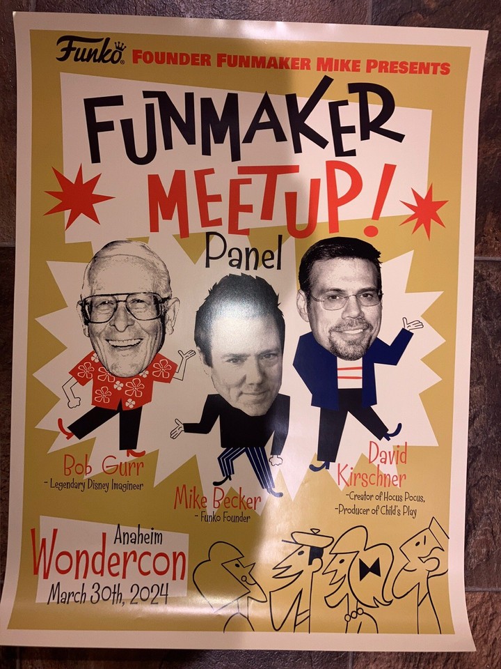 WonderCon 2024 FUNKO Panel Mike Becker Disney Bob Gurr David Kirschner ...