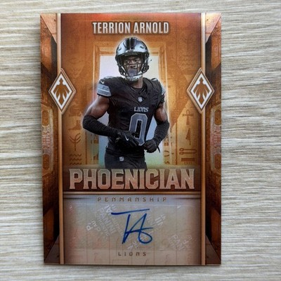Panini Phoenician Penmanship Autograph Terrion Arnold Detroit Lions
