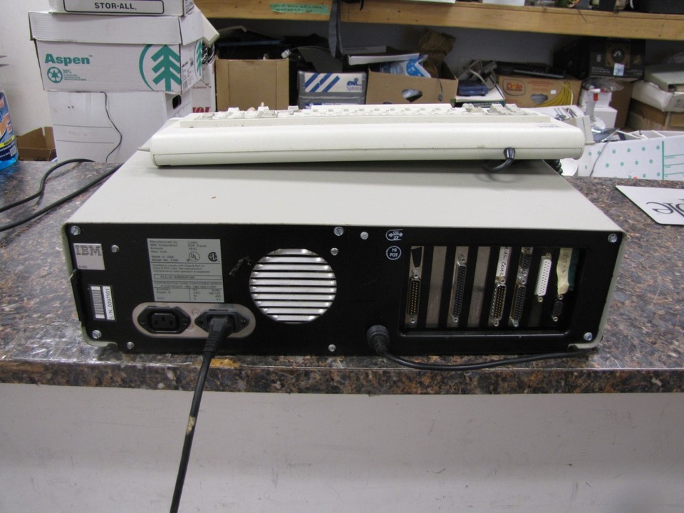 Vintage IBM 5160 Personal Computer with IBM PC Keyboard - Loaded with ...