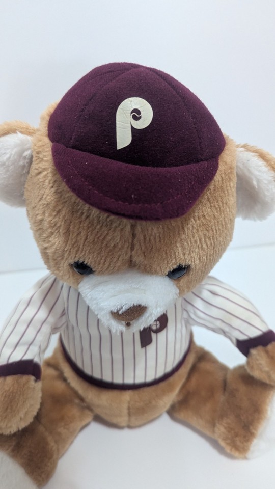Vintage Philadelphia Phillies Stuffed Teddy Bear Plush Steven Smith 14 ...