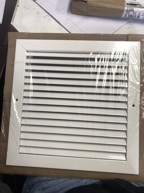 23rl Titus Steel Return Grille 30 Degree Deflection 1/2" Blade Spacing ...