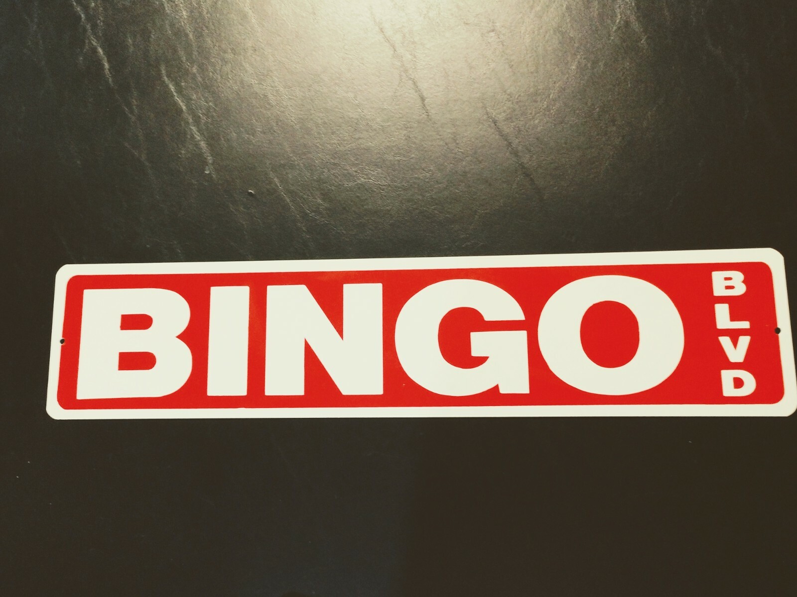 BINGO BLVD Boulevard 5"X23" Long Large Vinyl Street Sign | eBay